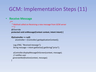 Gcm presentation | PPTX