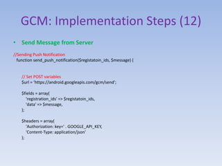 Gcm presentation | PPTX