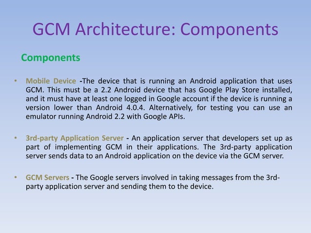 Gcm presentation | PPT