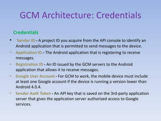 Gcm presentation | PPTX