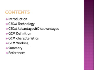 GCM Technology for Android | PPTX