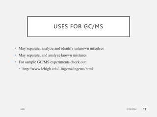 Interfacing Gas Chromatography with Mass Spectroscopy.ppt