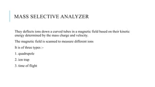 GAS CHROMATOGRAPHY----MASS SPECTROMETERY | PDF