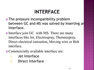 Gas Chromatography and mass spectrometry | PPT | Free Download