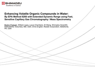 Enhancing Volatile Organic Compounds in Water | PPT