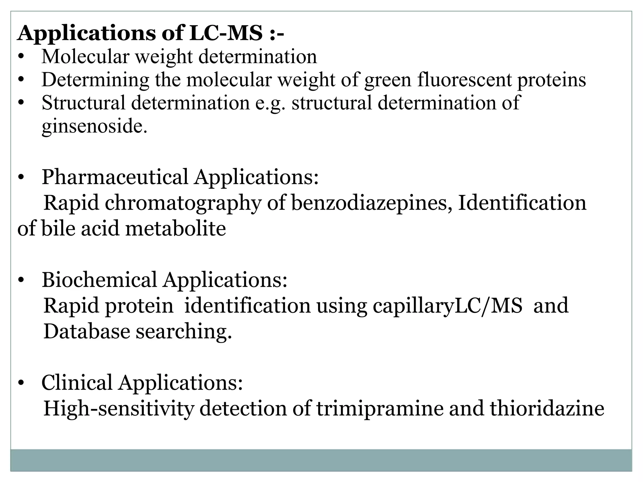 GCMS & LCMS | PPTX