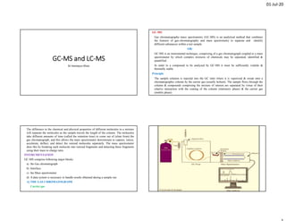 GC-MS, amp, lcms | PDF
