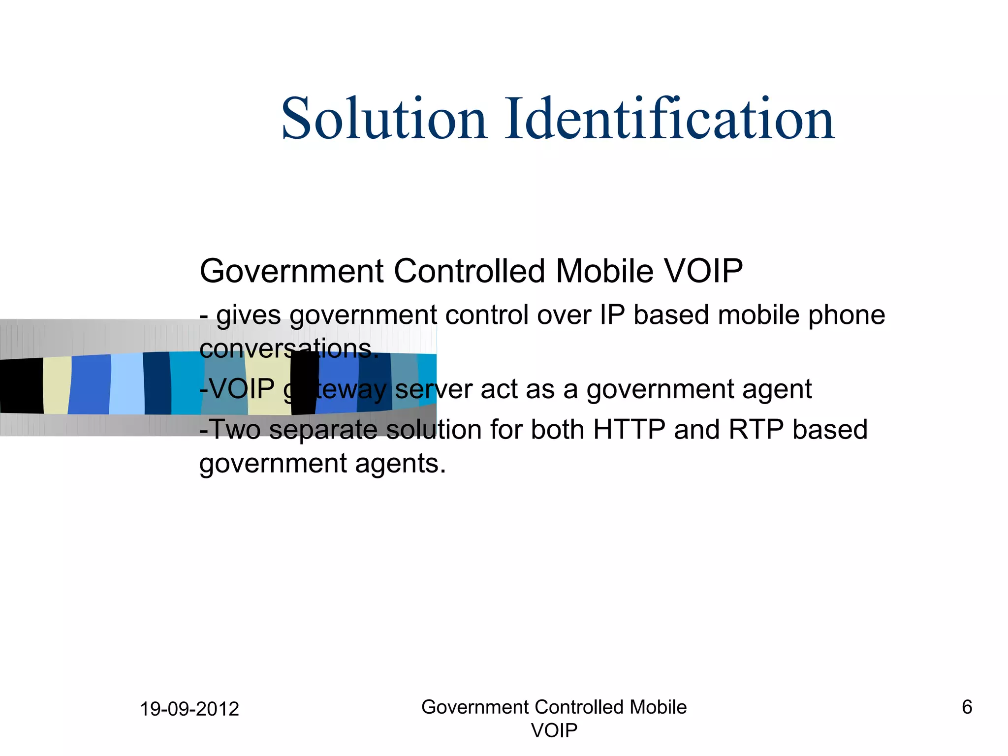 Government Controlled Mobile VoIP | PPT