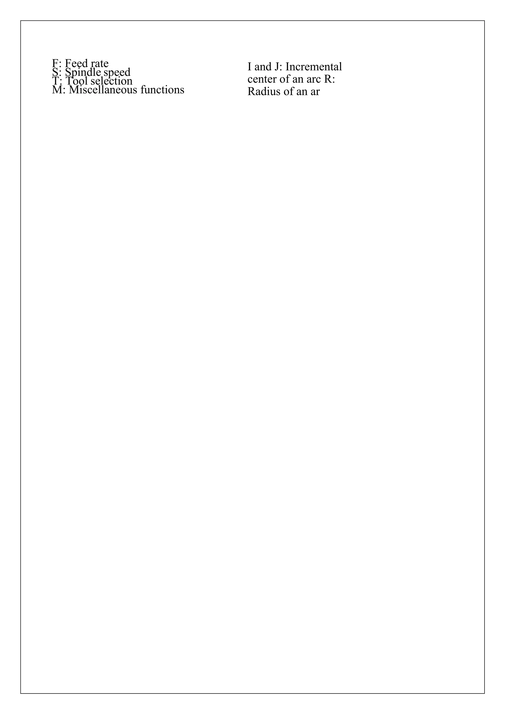 G code and M code | PDF