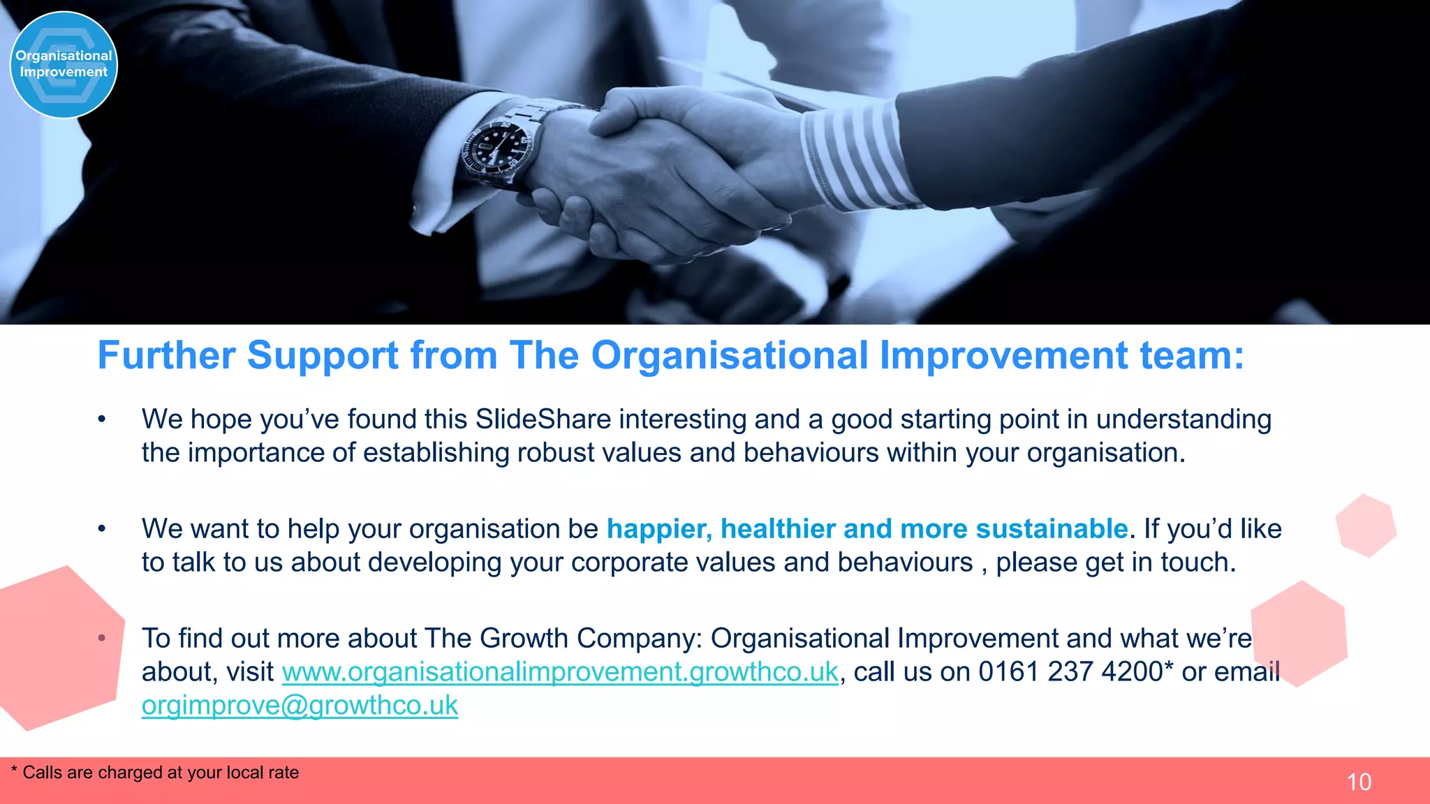 The Growth Company: workplace values and behaviours | PDF | Human ...