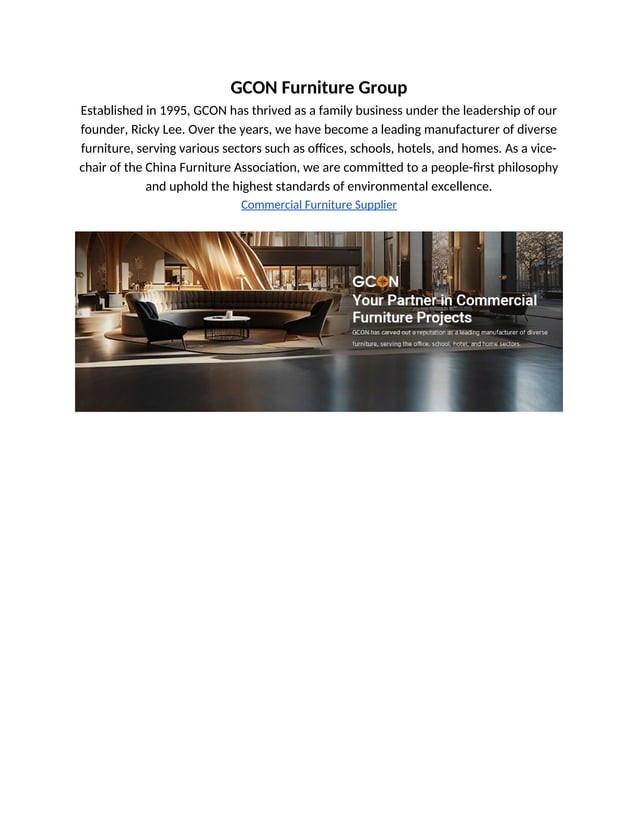 Established in 1995, GCON has thrived as | DOCX