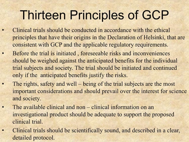 Good Clinical Practice (GCP) | PPTX