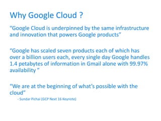Introduction to Google Cloud Platform | PDF