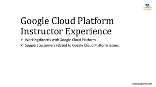 Gcp certification - guruprasanth.s | PPT