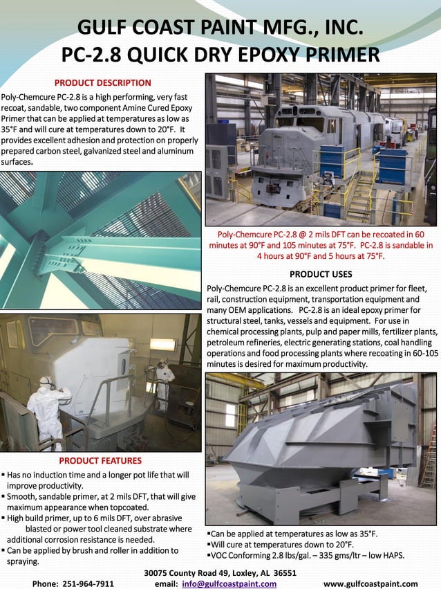 PC-2.8 Quick Dry Epoxy | PDF