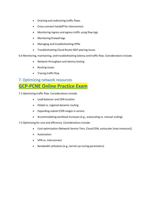GCP-PCNE Study Guide You Must Follow for Google Cloud Certification | PDF