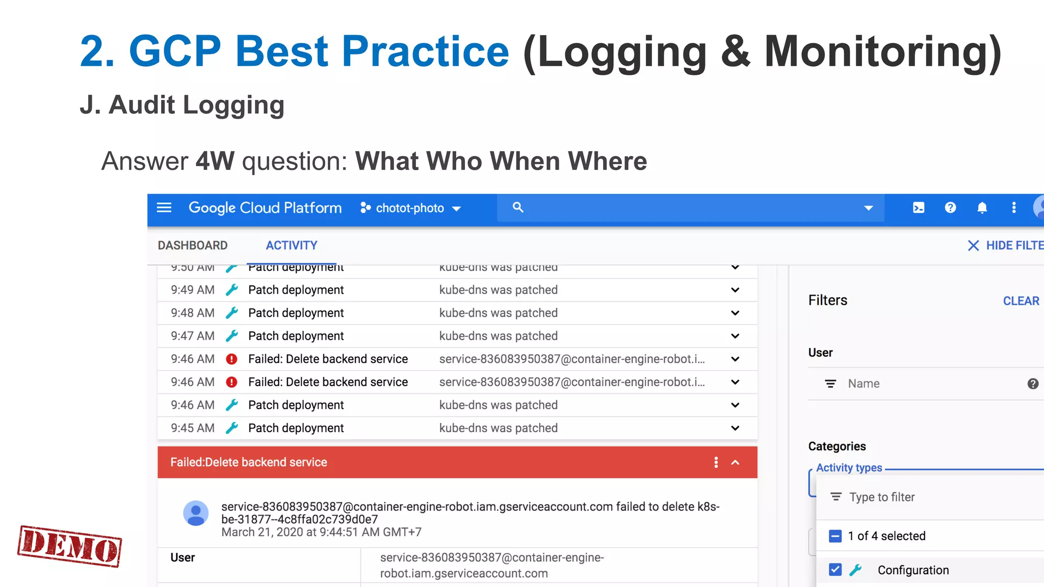 Gcp Best Practices For Sre Team Pdf Cloud Computing Internet