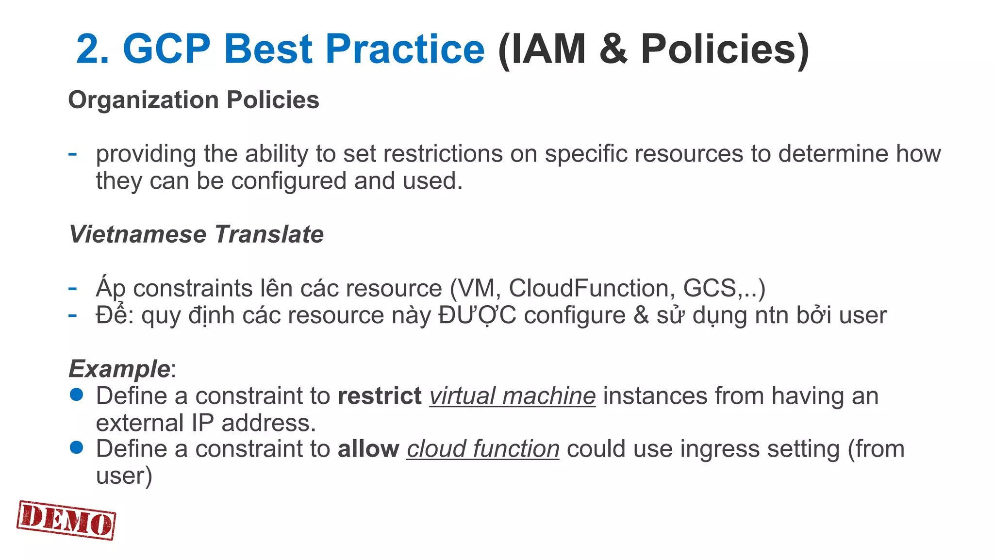 Gcp Best Practices For Sre Team Pdf Cloud Computing Internet