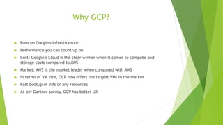 Introduction to GCP presentation | PPTX