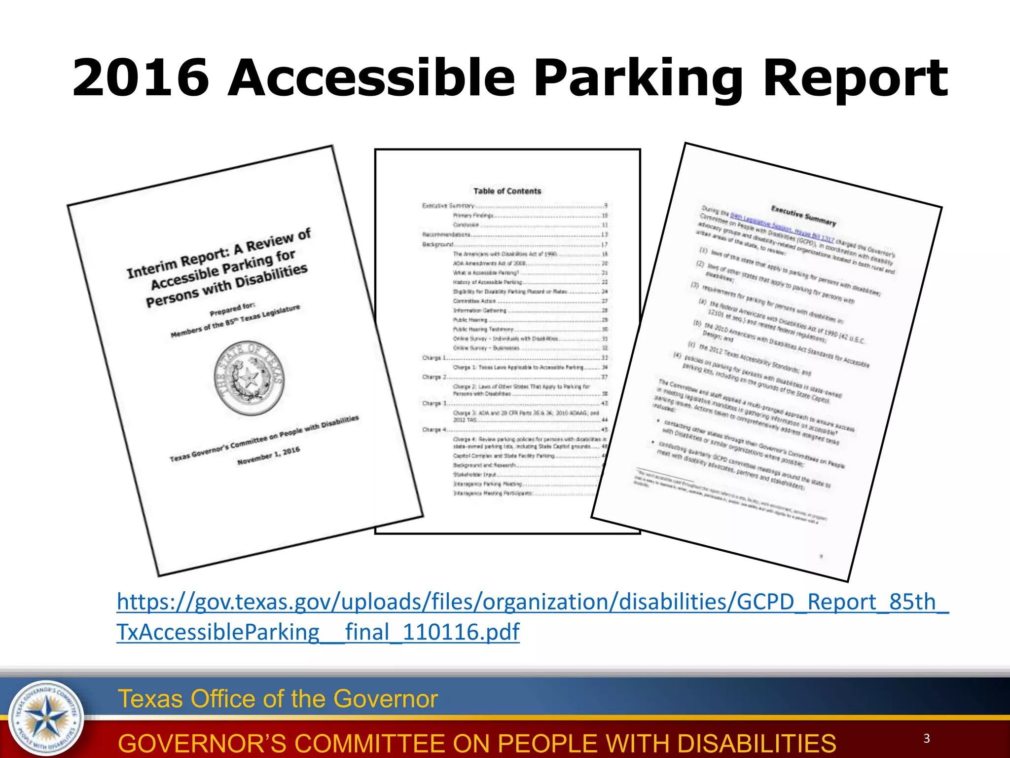 GCPD’s 2016 Study on Accessible Parking and Disabled Placard Abuse: A ...