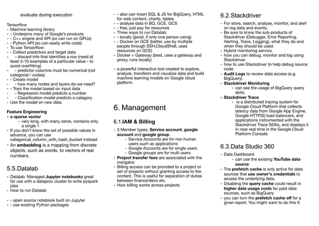 GCP Data Engineer cheatsheet | PDF