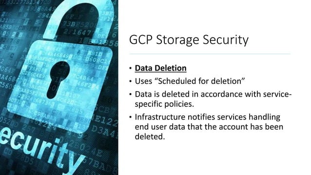 GCP Cloud Storage Security | PPTX | Cloud Computing | Internet