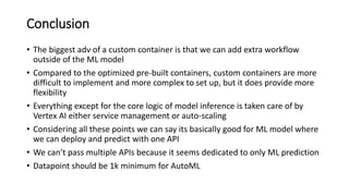GCP Deployment- Vertex AI | PPTX | Cloud Computing | Internet