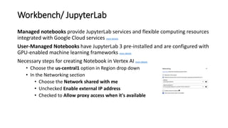 GCP Deployment- Vertex AI | PPTX | Cloud Computing | Internet