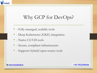 GCP DevOps Certification Course in India | GCP DevOps | PPTX
