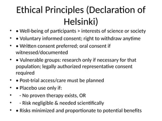 GCP Ethics in Clinical Trials Powerpoint Presentation | PPTX