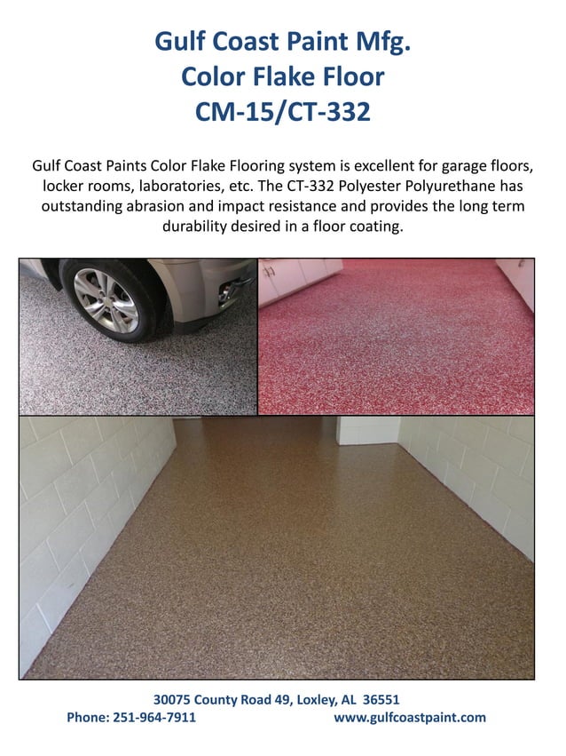Gulf Coast Paint - Flake Floor Coatings | PDF