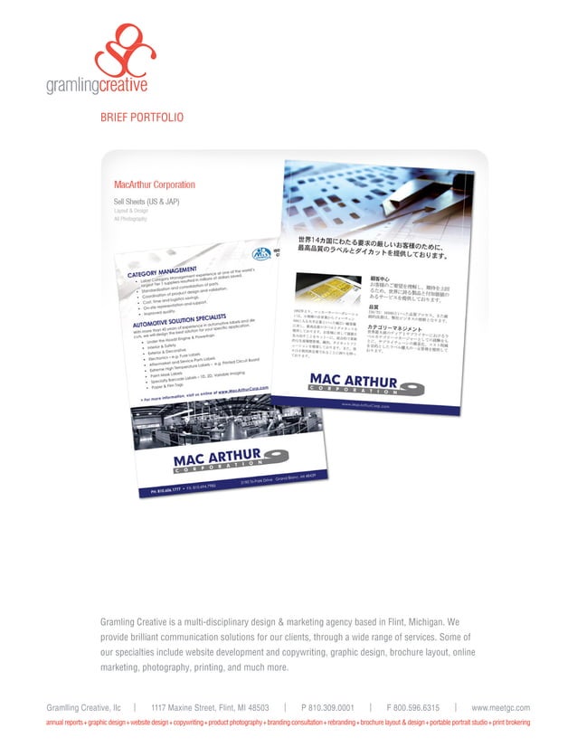 Gramling Creative Print Design Portfolio | PDF