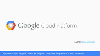 GCP overview | PDF | Cloud Computing | Internet