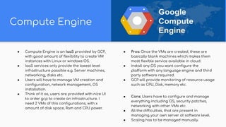 GCP overview | PDF | Cloud Computing | Internet