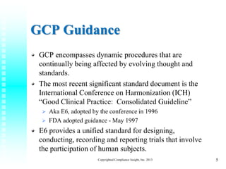 GCP Overview by Compliance Insight, Inc. | PPTX