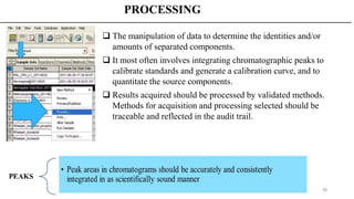 Good chromatography practices - requisites and guidelines | PPTX