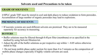 Good chromatography practices - requisites and guidelines | PPTX