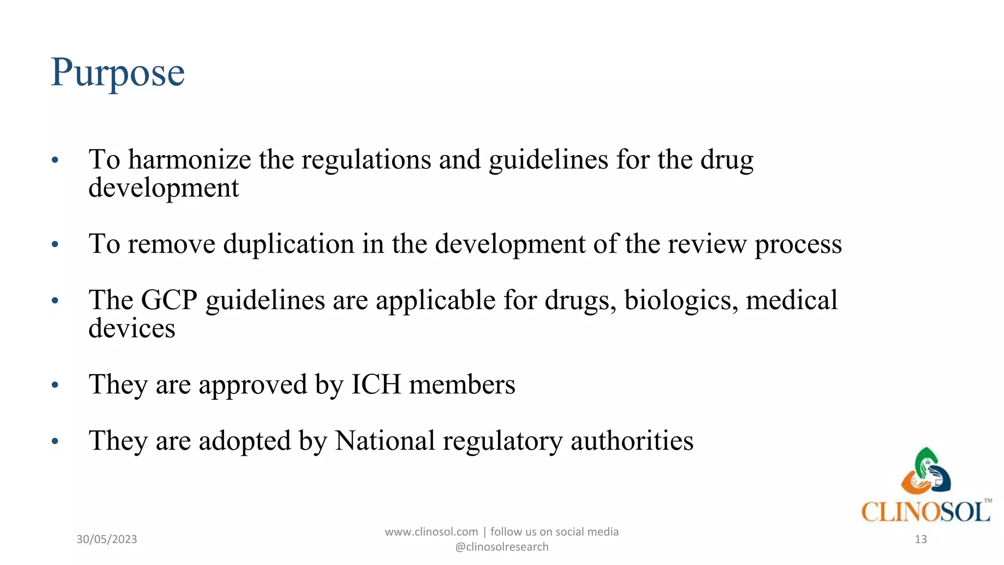 Introduction to Good Clinical Practice (GCP) Guidelines: Ensuring ...