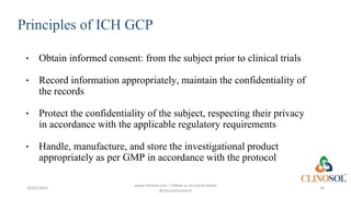 Introduction to Good Clinical Practice (GCP) Guidelines: Ensuring ...