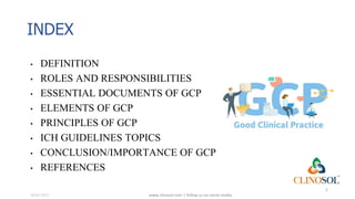Introduction to Good Clinical Practice (GCP) Guidelines: Ensuring ...