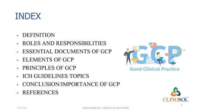 Introduction to Good Clinical Practice (GCP) Guidelines: Ensuring ...