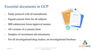 Introduction to Good Clinical Practice (GCP) Guidelines: Ensuring ...