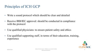 Introduction to Good Clinical Practice (GCP) Guidelines: Ensuring ...