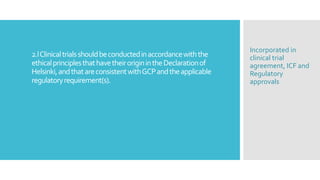 Gcp principles and their applications | PPT