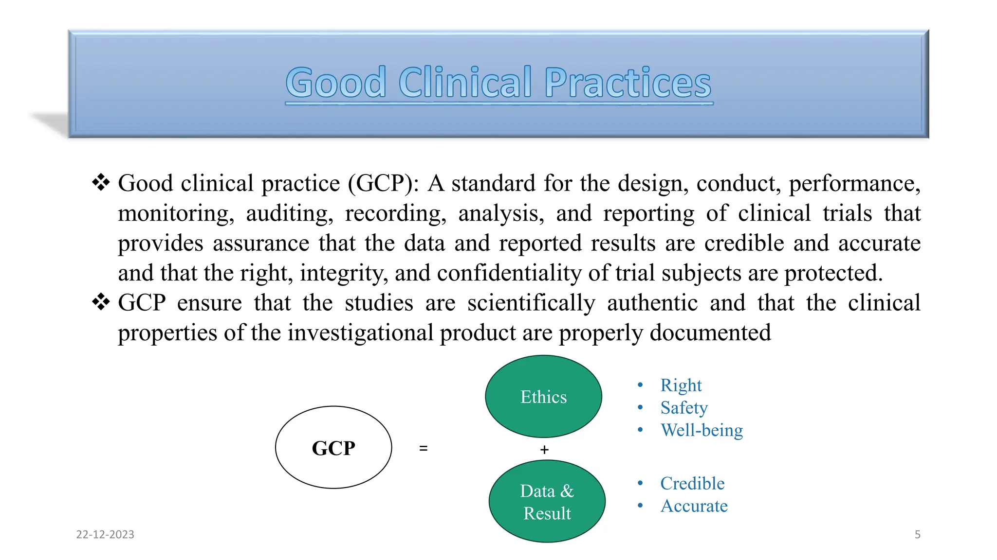 ICH E6 good clinical practice guidelines | PPTX