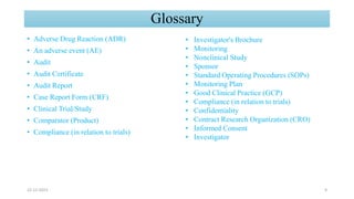 ICH E6 good clinical practice guidelines | PPTX