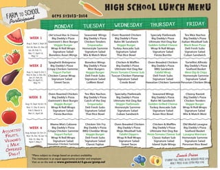 GCPS High School_menu | PDF