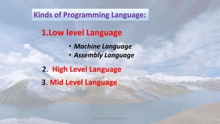 Presentation on C-language | PPT
