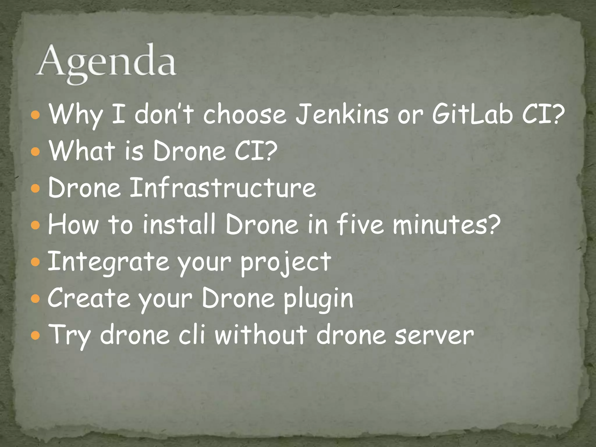 drone continuous Integration | PPTX | Programming Languages | Computing