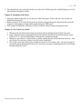 The Great Controversy Study Guides Questions | PDF